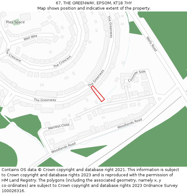 67, THE GREENWAY, EPSOM, KT18 7HY - £560,000