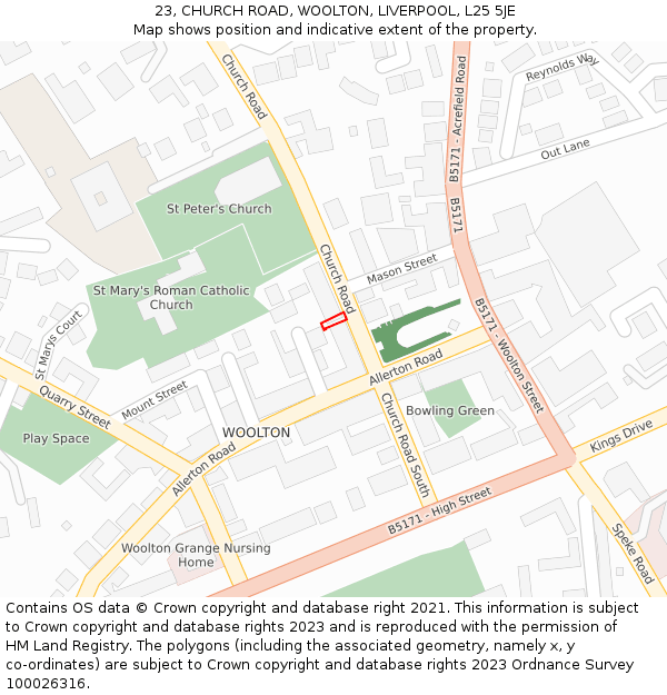 23, CHURCH ROAD, WOOLTON, LIVERPOOL, L25 5JE - £320,000