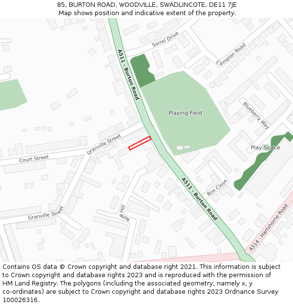 85, BURTON ROAD, WOODVILLE, SWADLINCOTE, DE11 7JE - £120,000