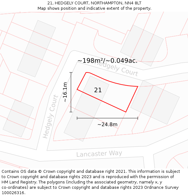 21, HEDGELY COURT, NORTHAMPTON, NN4 8LT - £233,000