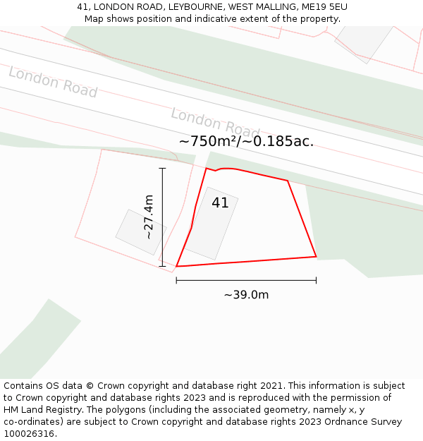 41, LONDON ROAD, LEYBOURNE, WEST MALLING, ME19 5EU - £595,000