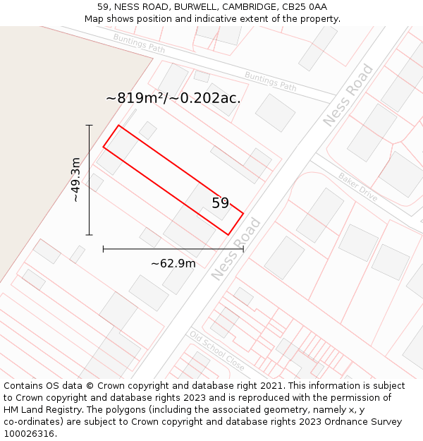 59, NESS ROAD, BURWELL, CAMBRIDGE, CB25 0AA - £279,000