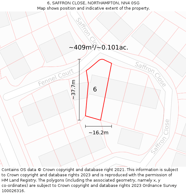 6, SAFFRON CLOSE, NORTHAMPTON, NN4 0SG - £170,000