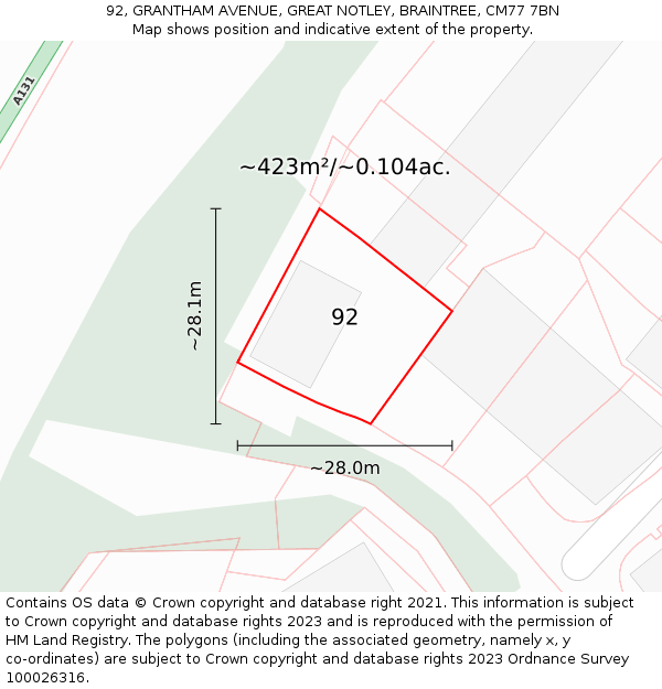 92, GRANTHAM AVENUE, GREAT NOTLEY, BRAINTREE, CM77 7BN - £439,995