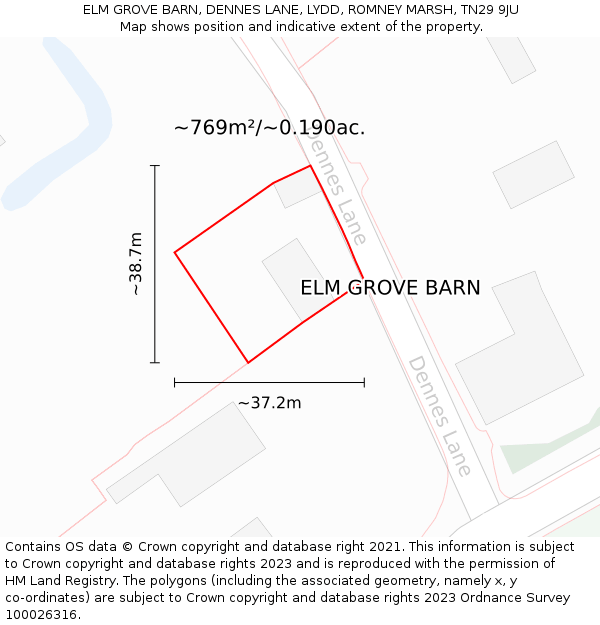 ELM GROVE BARN, DENNES LANE, LYDD, ROMNEY MARSH, TN29 9JU - £535,000
