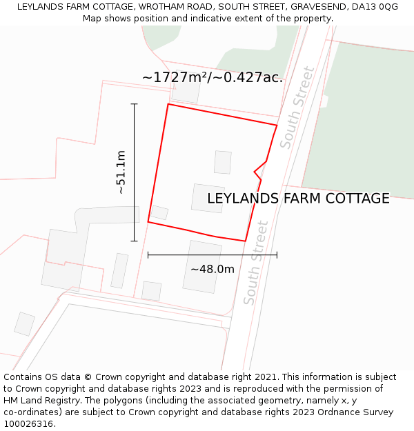 LEYLANDS FARM COTTAGE, WROTHAM ROAD, SOUTH STREET, GRAVESEND, DA13 0QG ...