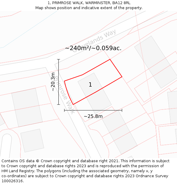 1, PRIMROSE WALK, WARMINSTER, BA12 8RL - £235,000