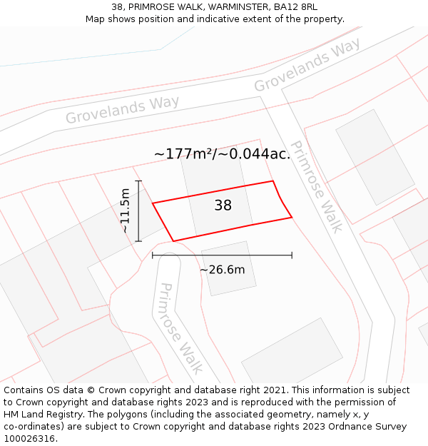 38, PRIMROSE WALK, WARMINSTER, BA12 8RL - £163,500