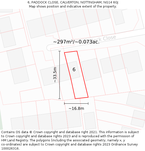 6, PADDOCK CLOSE, CALVERTON, NOTTINGHAM, NG14 6GJ - £185,000