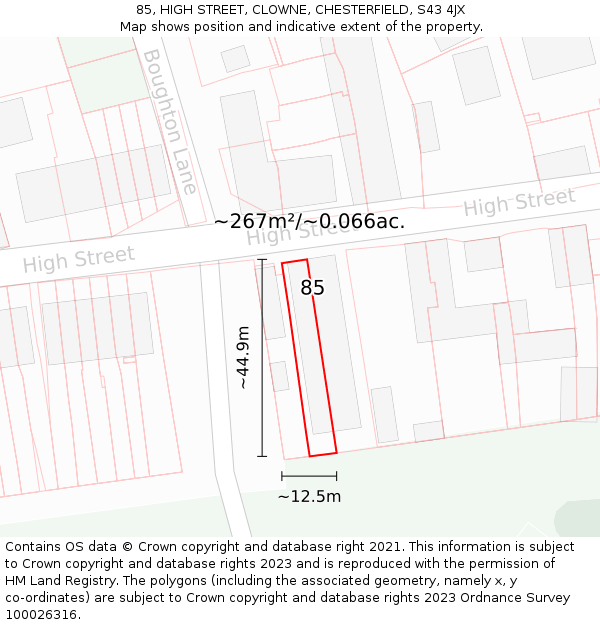 85, HIGH STREET, CLOWNE, CHESTERFIELD, S43 4JX - £120,000
