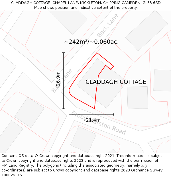 CLADDAGH COTTAGE, CHAPEL LANE, MICKLETON, CHIPPING CAMPDEN, GL55 6SD ...