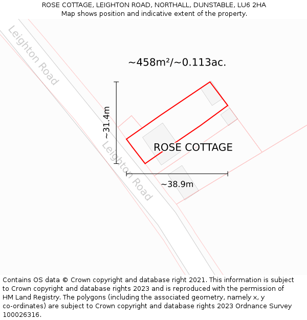 ROSE COTTAGE, LEIGHTON ROAD, NORTHALL, DUNSTABLE, LU6 2HA - £380,000