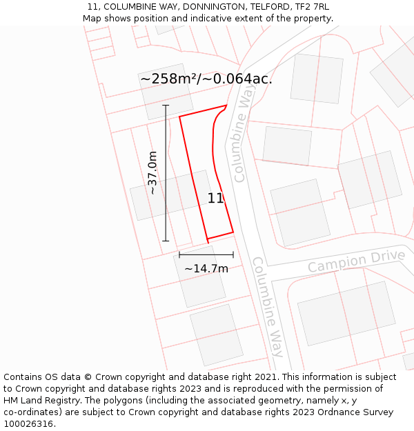 11, COLUMBINE WAY, DONNINGTON, TELFORD, TF2 7RL - £116,000