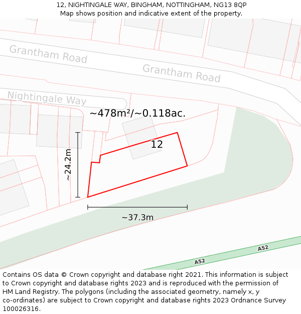 12, NIGHTINGALE WAY, BINGHAM, NOTTINGHAM, NG13 8QP - £155,000