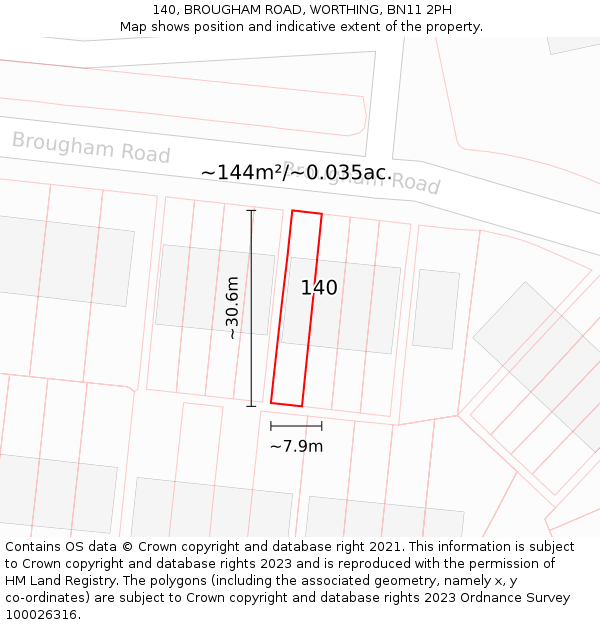 140, BROUGHAM ROAD, WORTHING, BN11 2PH - £366,000