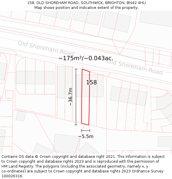 158, OLD SHOREHAM ROAD, SOUTHWICK, BRIGHTON, BN42 4HU - £176,000