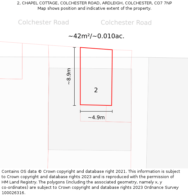 2, CHAPEL COTTAGE, COLCHESTER ROAD, ARDLEIGH, COLCHESTER, CO7 7NP - £ ...