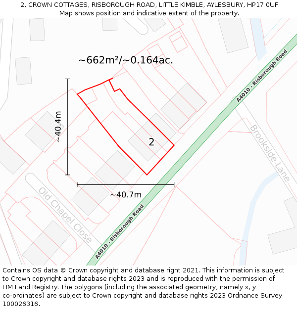 2, CROWN COTTAGES, RISBOROUGH ROAD, LITTLE KIMBLE, AYLESBURY, HP17 0UF ...
