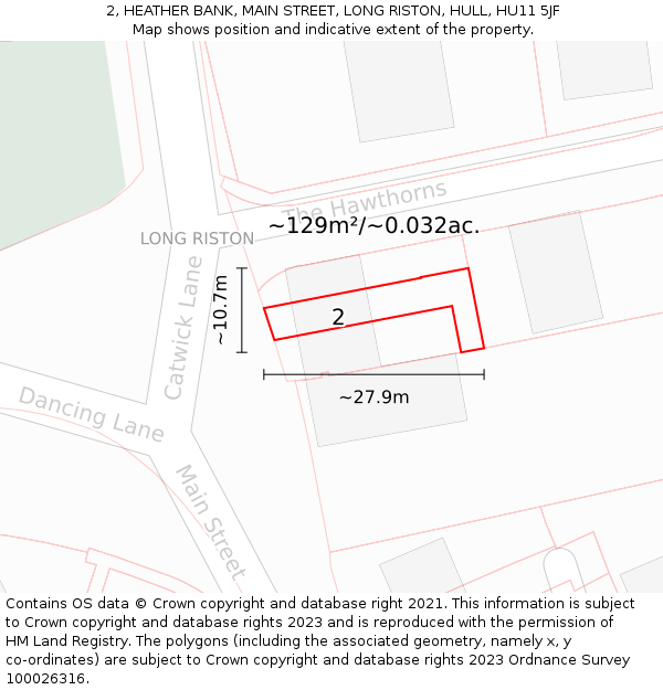 2, HEATHER BANK, MAIN STREET, LONG RISTON, HULL, HU11 5JF - £93,000