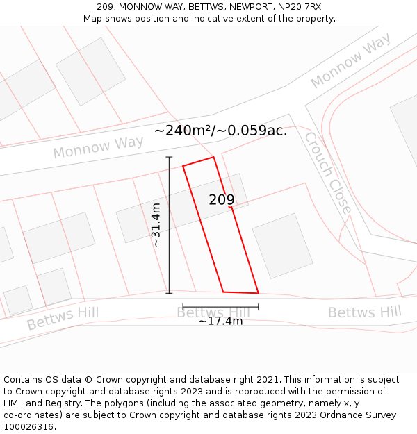 209, MONNOW WAY, BETTWS, NEWPORT, NP20 7RX - £105,000