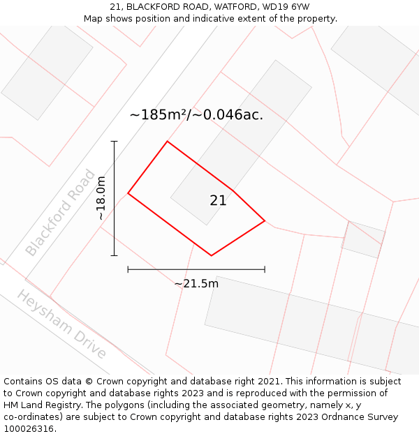 21, BLACKFORD ROAD, WATFORD, WD19 6YW - £530,000
