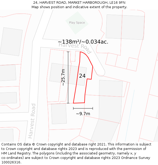 24, HARVEST ROAD, MARKET HARBOROUGH, LE16 9FN - £210,000
