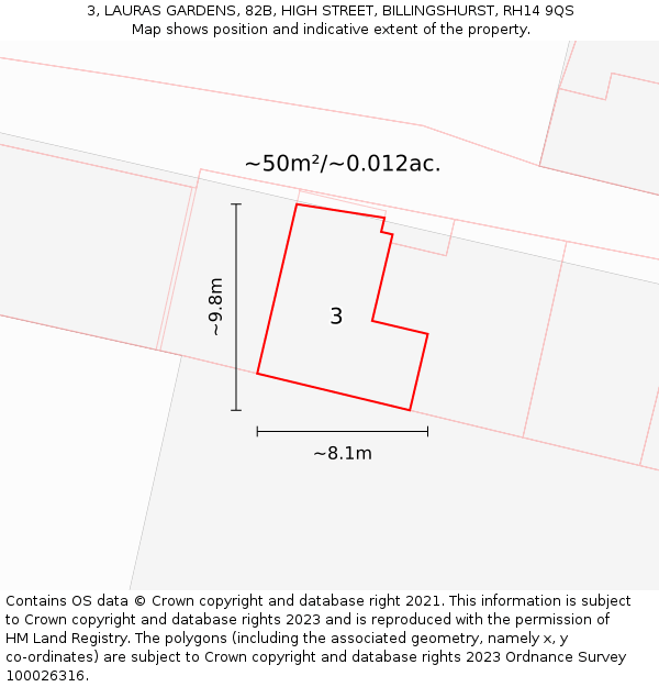 3, LAURAS GARDENS, 82B, HIGH STREET, BILLINGSHURST, RH14 9QS - £210,000
