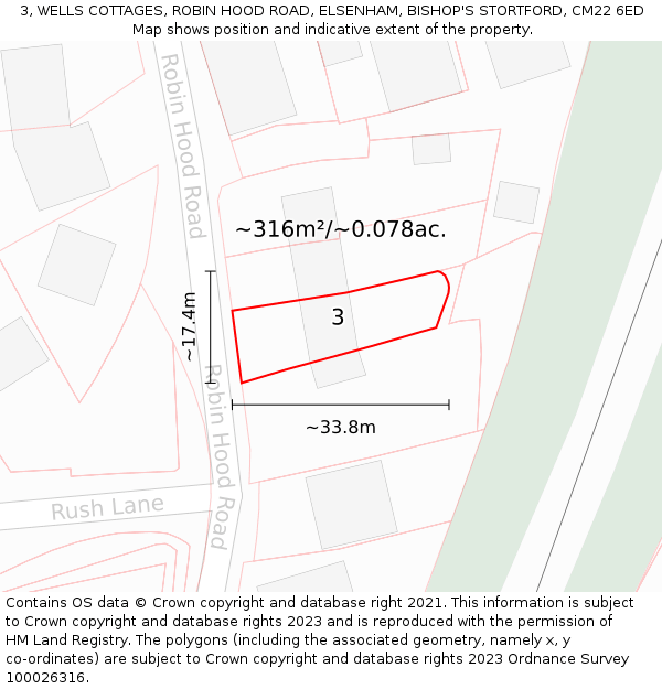 3, WELLS COTTAGES, ROBIN HOOD ROAD, ELSENHAM, BISHOP'S STORTFORD, CM22 ...