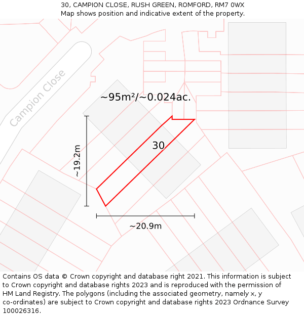 30, CAMPION CLOSE, RUSH GREEN, ROMFORD, RM7 0WX - £170,000