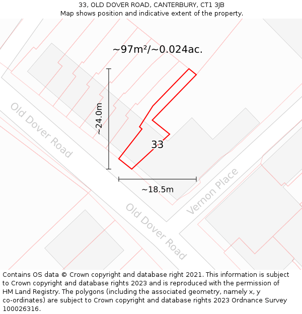 33, OLD DOVER ROAD, CANTERBURY, CT1 3JB - £244,000