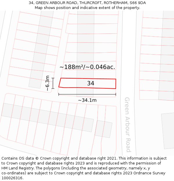 34, GREEN ARBOUR ROAD, THURCROFT, ROTHERHAM, S66 9DA - £69,000