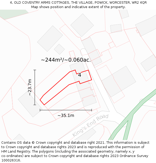 4, OLD COVENTRY ARMS COTTAGES, THE VILLAGE, POWICK, WORCESTER, WR2 4QR ...