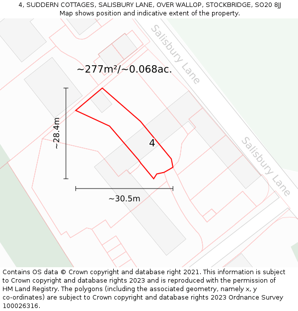 4, SUDDERN COTTAGES, SALISBURY LANE, OVER WALLOP, STOCKBRIDGE, SO20 8JJ ...