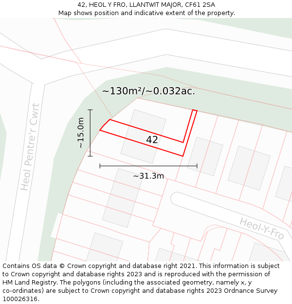 42, HEOL Y FRO, LLANTWIT MAJOR, CF61 2SA - £56,000
