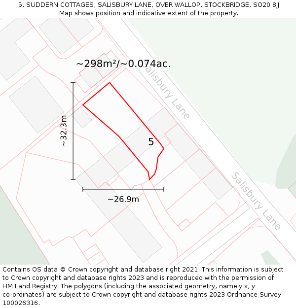 5, SUDDERN COTTAGES, SALISBURY LANE, OVER WALLOP, STOCKBRIDGE, SO20 8JJ ...