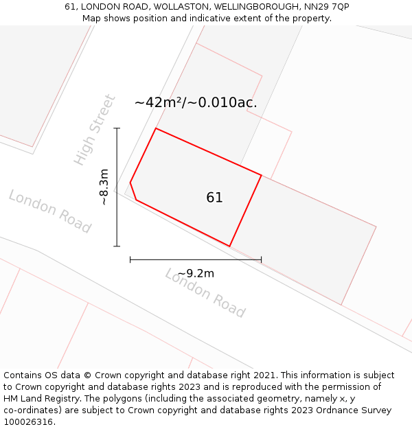61, LONDON ROAD, WOLLASTON, WELLINGBOROUGH, NN29 7QP - £175,000