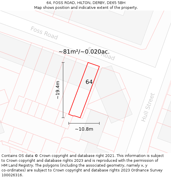 64, FOSS ROAD, HILTON, DERBY, DE65 5BH - £137,500