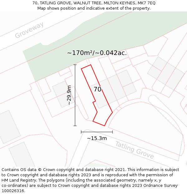 70, TATLING GROVE, WALNUT TREE, MILTON KEYNES, MK7 7EQ - £300,000