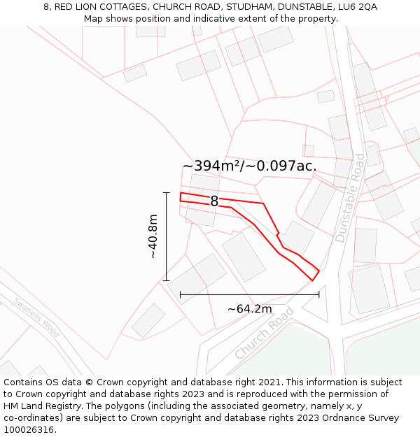 8, RED LION COTTAGES, CHURCH ROAD, STUDHAM, DUNSTABLE, LU6 2QA - £340,000