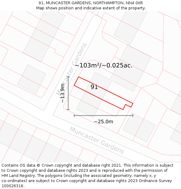 91, MUNCASTER GARDENS, NORTHAMPTON, NN4 0XR - £142,000