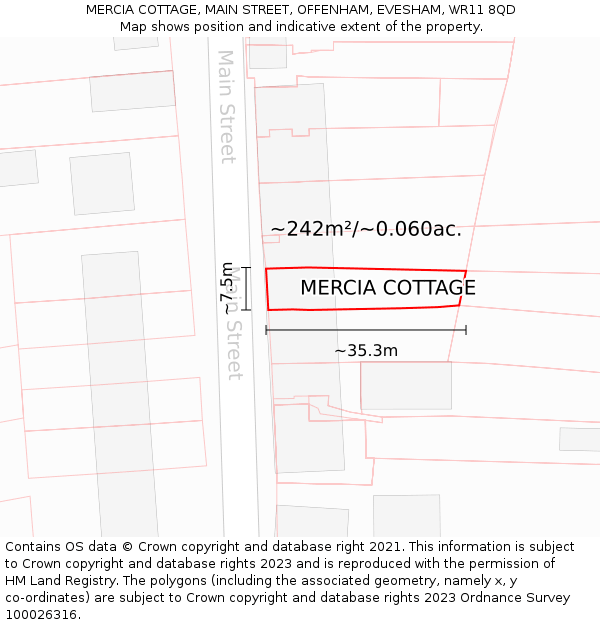 MERCIA COTTAGE, MAIN STREET, OFFENHAM, EVESHAM, WR11 8QD - £226,000