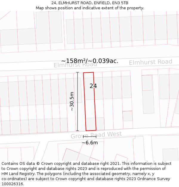 24, ELMHURST ROAD, ENFIELD, EN3 5TB - £452,000