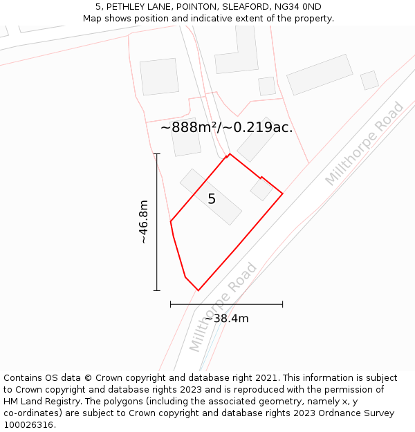5, PETHLEY LANE, POINTON, SLEAFORD, NG34 0ND - £400,000