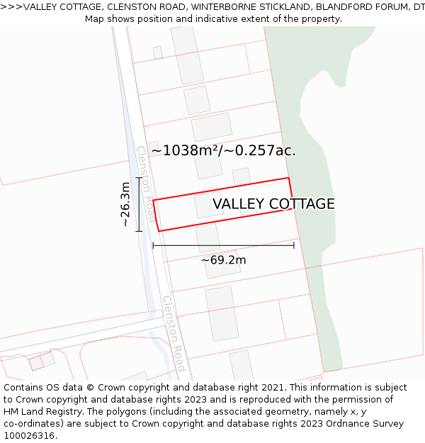 VALLEY COTTAGE, CLENSTON ROAD, WINTERBORNE STICKLAND, BLANDFORD FORUM ...