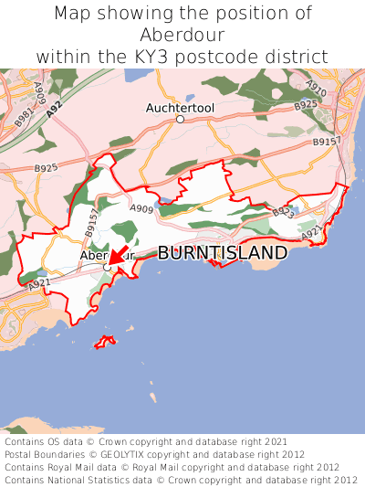 Where is Aberdour? Aberdour on a map