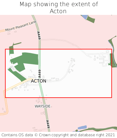 Where is Acton? Acton on a map