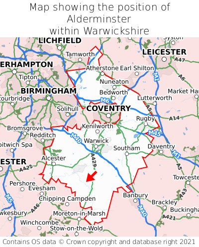 Where is Alderminster? Alderminster on a map