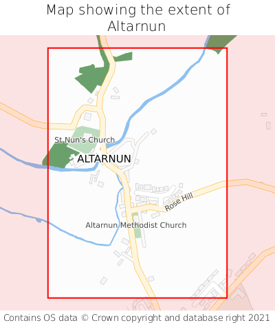 Where is Altarnun? Altarnun on a map