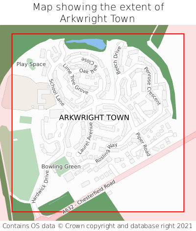 Where is Arkwright Town? Arkwright Town on a map
