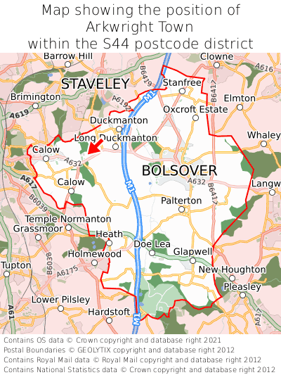 Where is Arkwright Town? Arkwright Town on a map